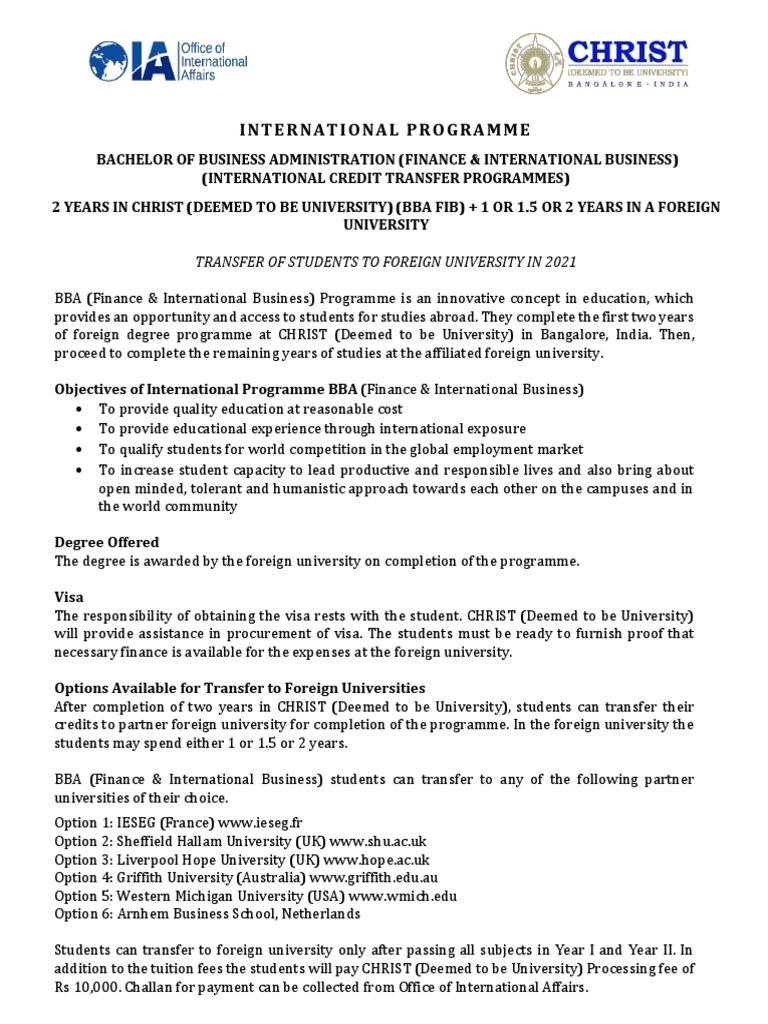 BBA F&IB - International Programme Final - 20210428082330 | PDF ...