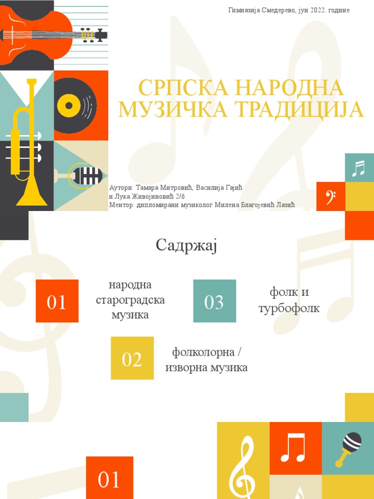 Music Subject For Pre-K - Musical Notes by Slidesgo | PDF