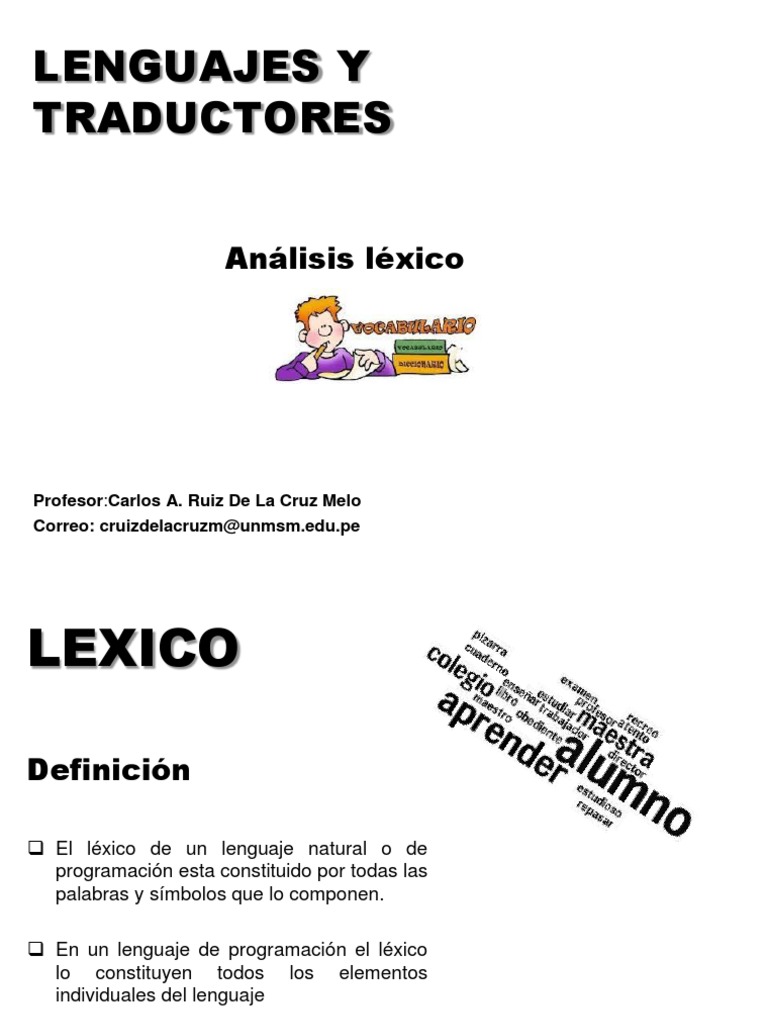 1.semana 5 Analisis Lexico | PDF | Compilador | Lenguaje de programación