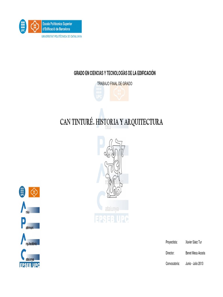 TFG 10 Memoria CanTinturé PDF | PDF