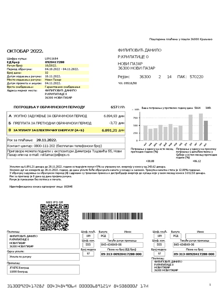 Racun 0920417288 2022 10 Okt | PDF