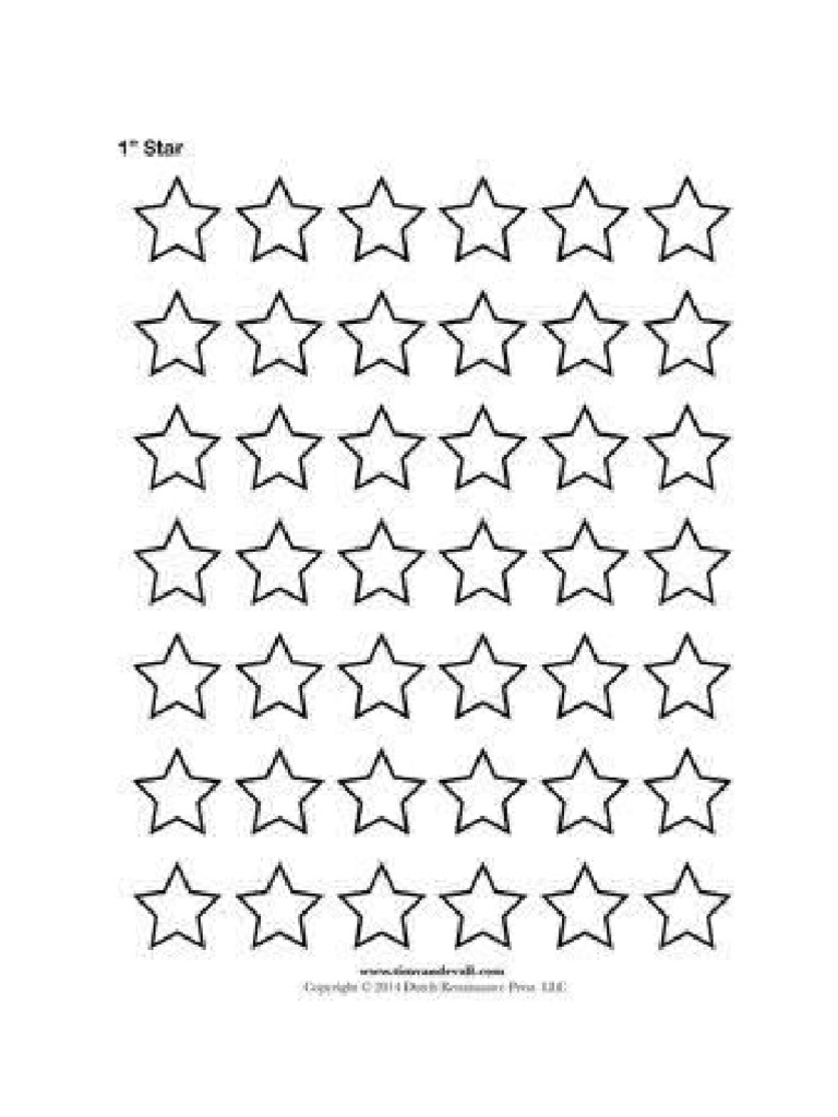 Plantilla De Estrellas Pdf