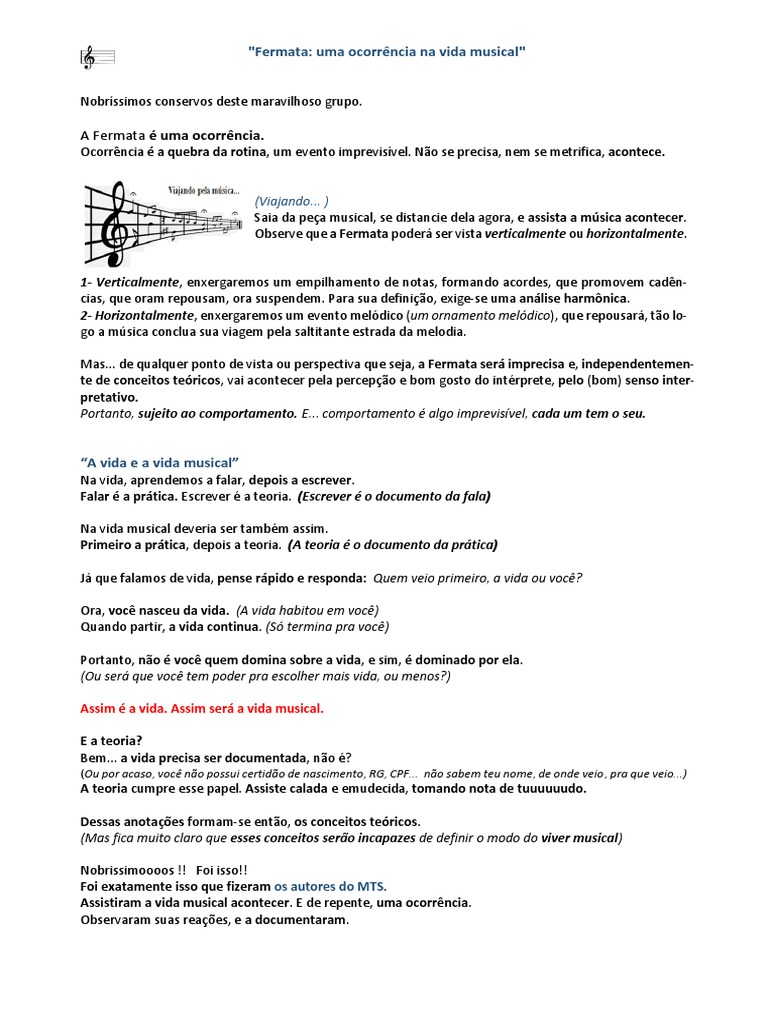 Fermata - Quebra de Rotina | PDF | Vida