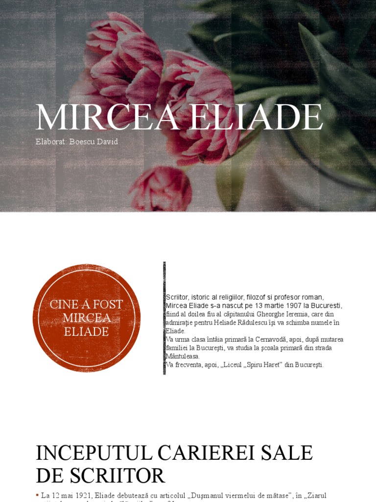 Mircea Eliade Boescu David | PDF