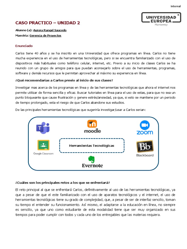 Unidad 2 - Caso Práctico - Aurora Rangel Saucedo | PDF