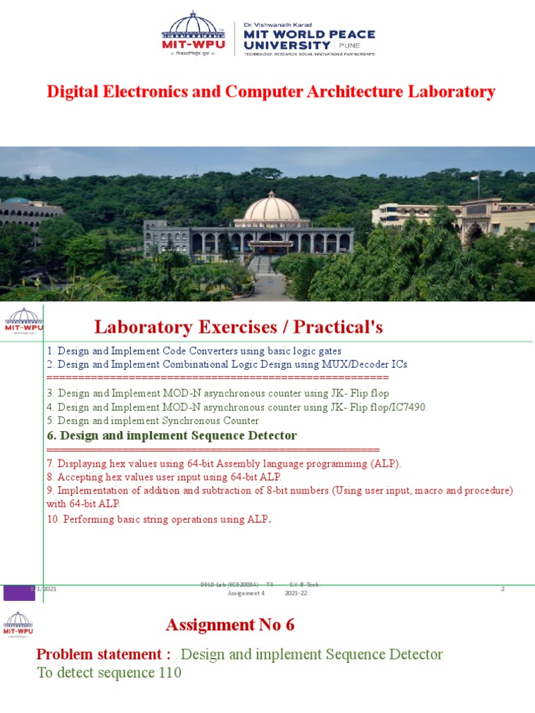 DECA Lab Assignment 6 | PDF | Computer Engineering | Electronics