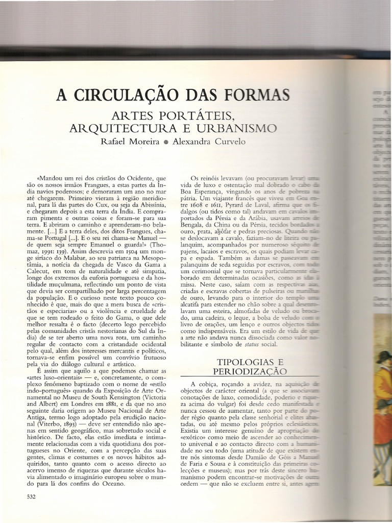 Rafael Moreira e Alexandra Curvelo, 1998 - A Circulação Das Formas | PDF