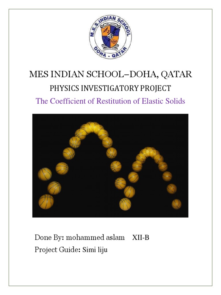 Aslam Physics Investigatory Project | PDF | Applied And Interdisciplinary Physics | Mechanics