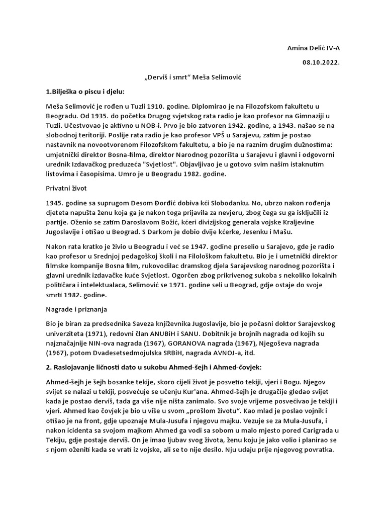 Derviš I SMRT | PDF