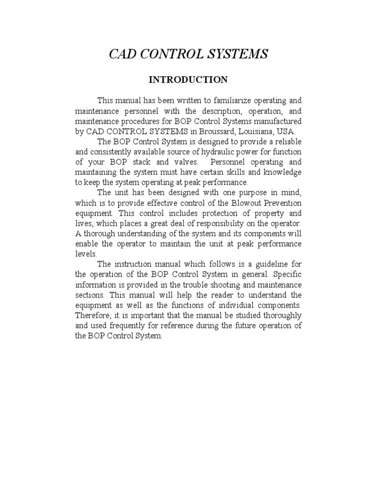 CAD Operation-Basic | PDF | Pump | Valve