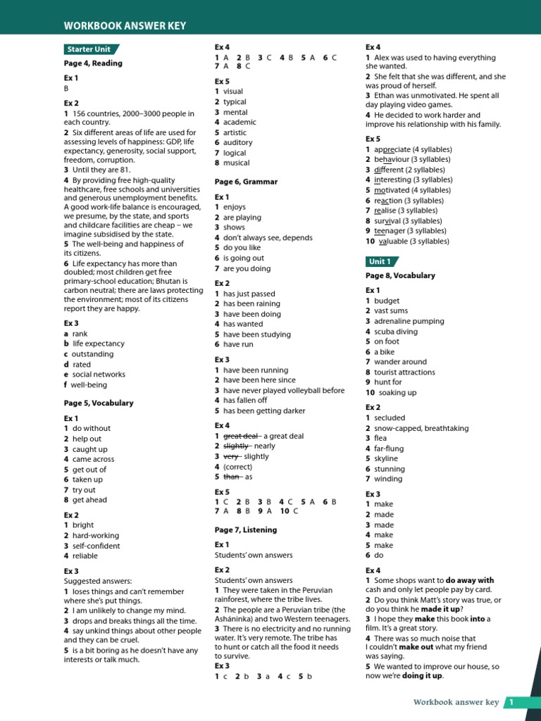 Inglés Workbook | PDF