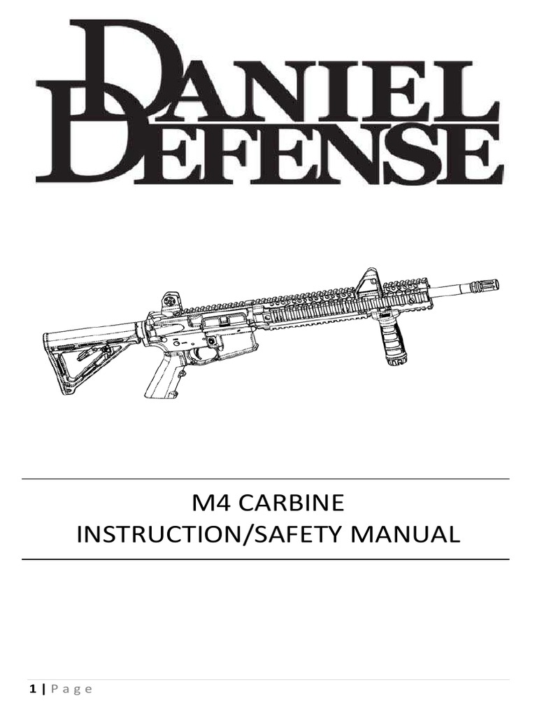 M4 Carbine Instruction Safety Manual | PDF