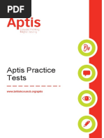 APTIS Advanced: Writing Practice Test #1 | PDF