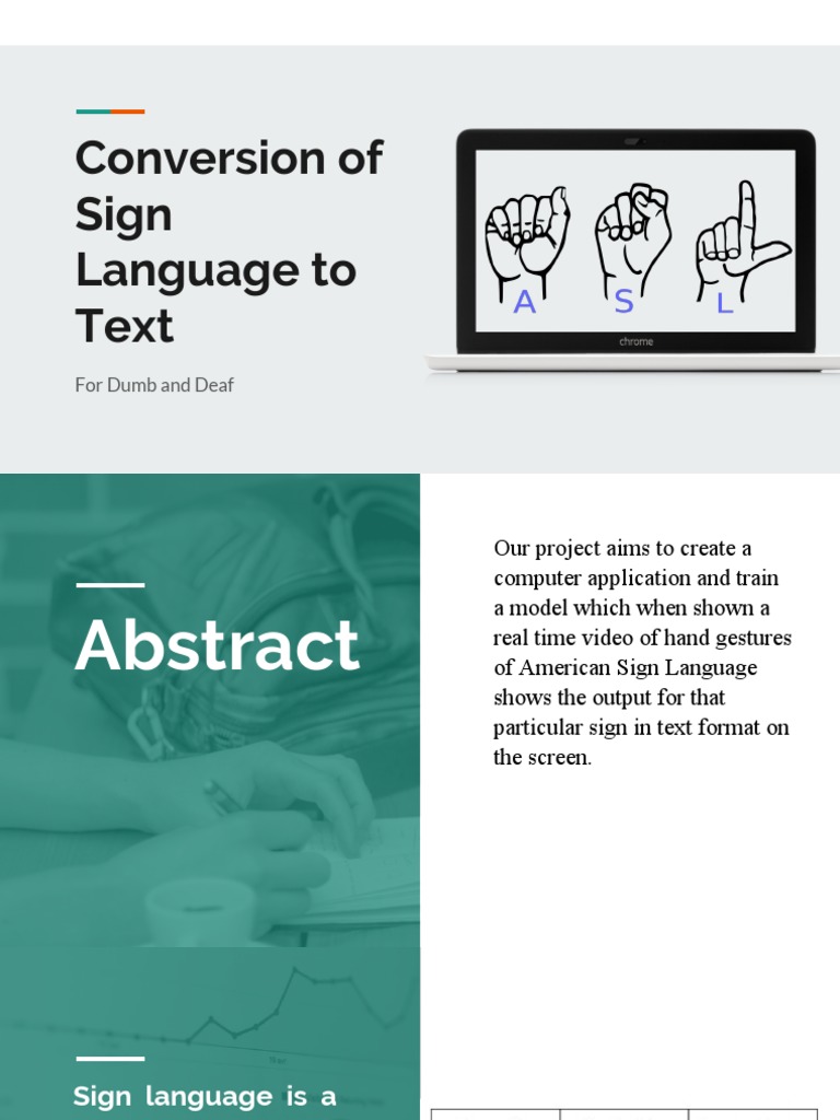 Conversion of Sign Language To Text: For Dumb and Deaf | PDF | Applied ...
