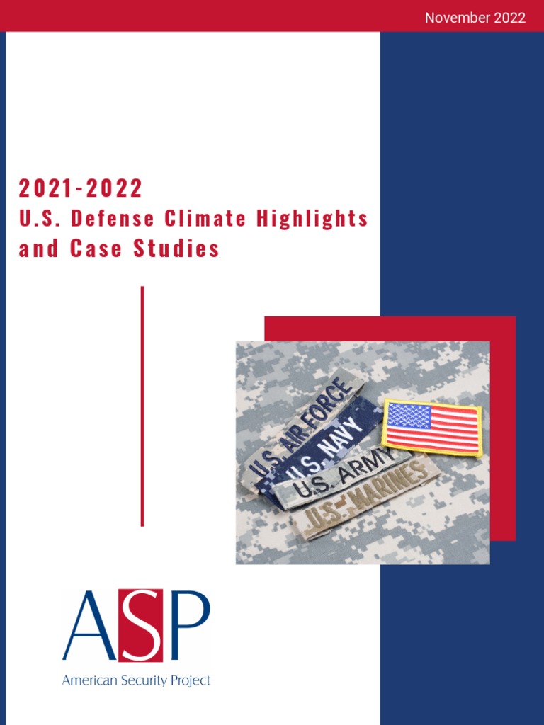 2021-2022 U.S. Defense Climate Highlights and Case Studies | PDF ...