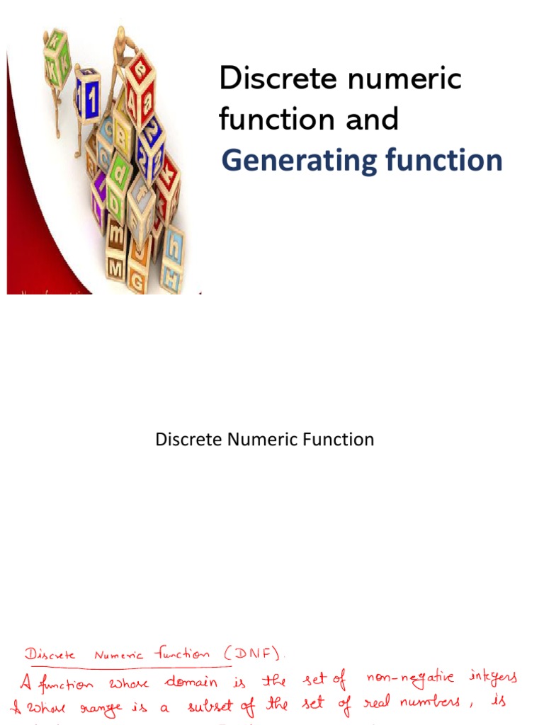 Dnf Generating Functions Pdf Function Mathematics Sequence