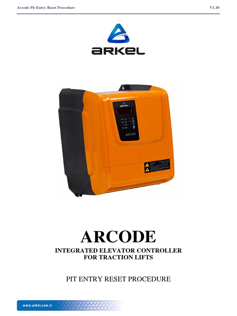 Arcode Pit Entry Reset Procedure.V110.en | PDF | Design | Electrical ...