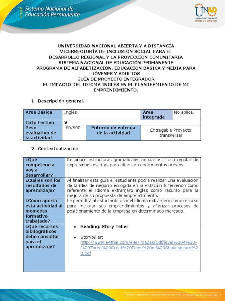 Proyecto Integrador Inglés Ciclo V | PDF | Romeo y Julieta | Plagio