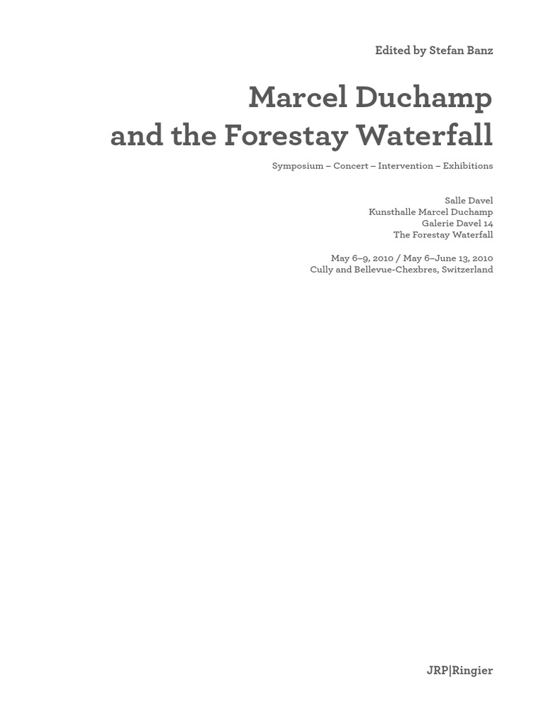 Marcel Duchamp and The Forestay Waterfall | PDF