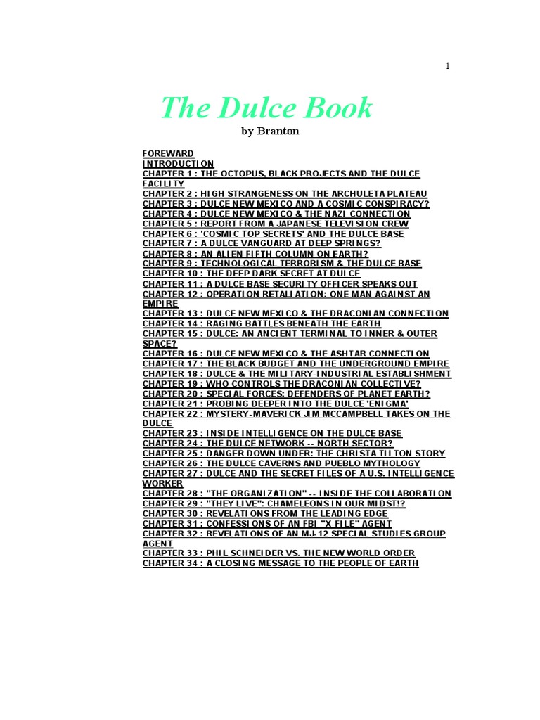 The Dulce Book Branton | PDF