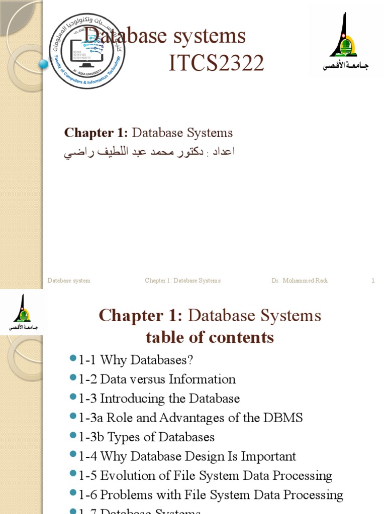 Chapter 1 Database Systems | PDF | Databases | Data Model Chapter 1 Database Systems | PDF | Databases | Data Model