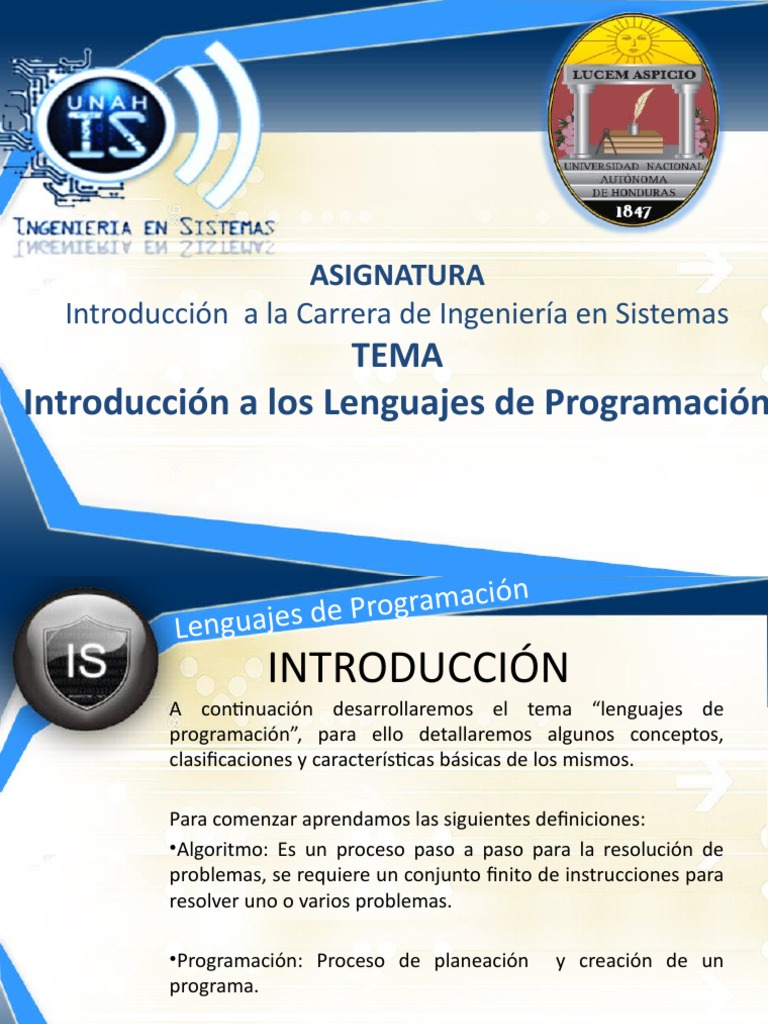 Introducción Lenguajes de Programacion | PDF | Lenguaje de programación | Programación de ...