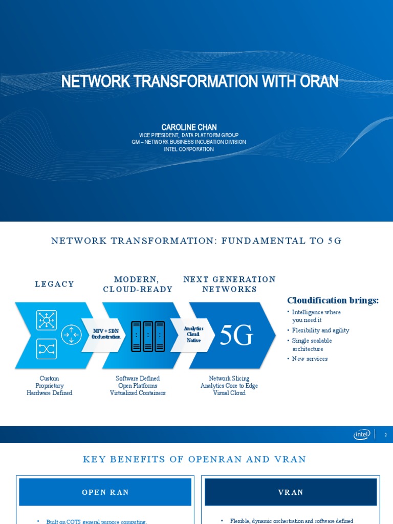Open RAN and vRAN for 5G Networks | PDF | Cloud Computing ...