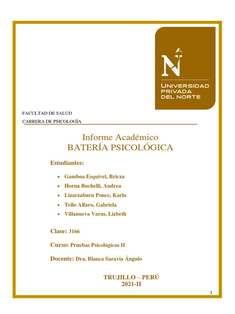 Batería de Pruebas Psicologicas | PDF | Ansiedad | Pensamiento