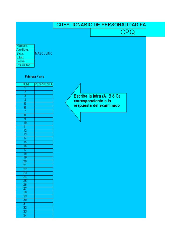 Calificación CPQ | PDF