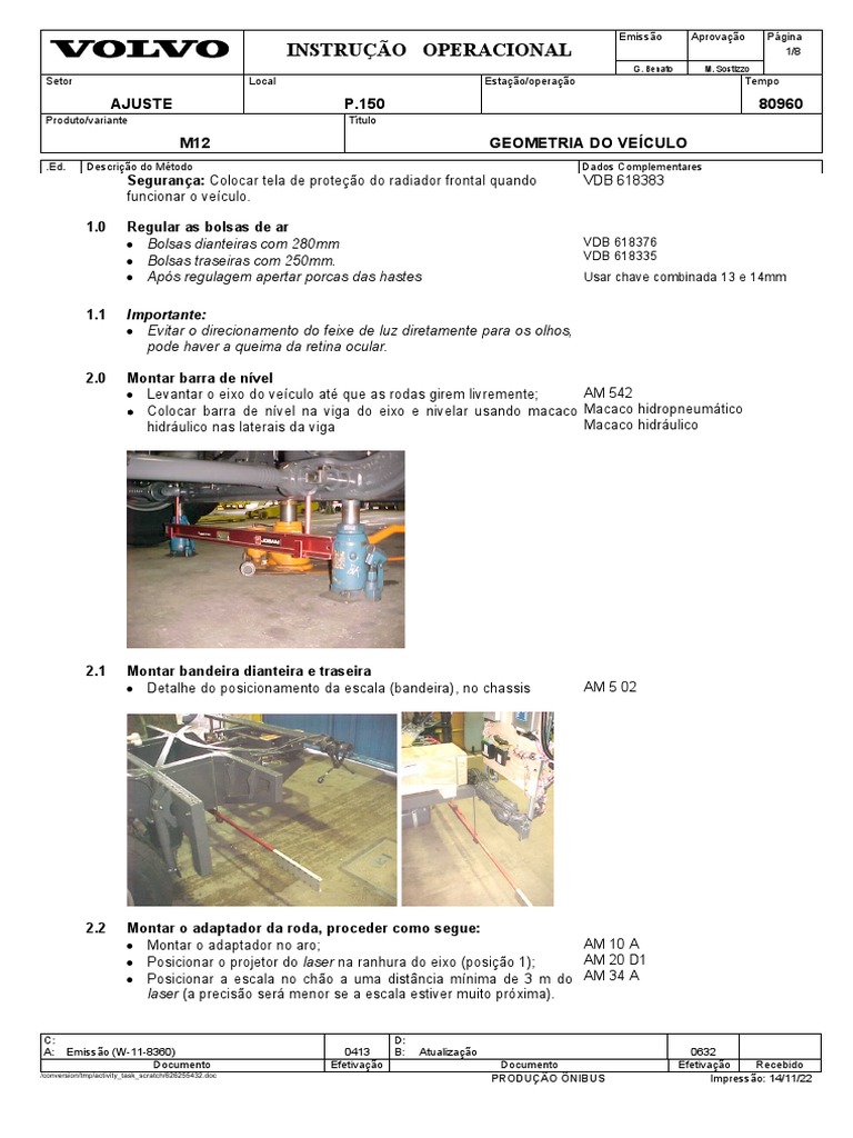 Manual de Alineacion Volvo b12m | PDF