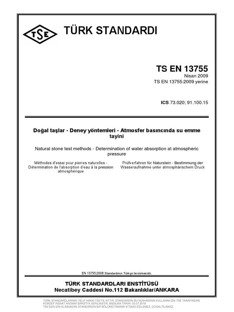 TS en 13755 | PDF