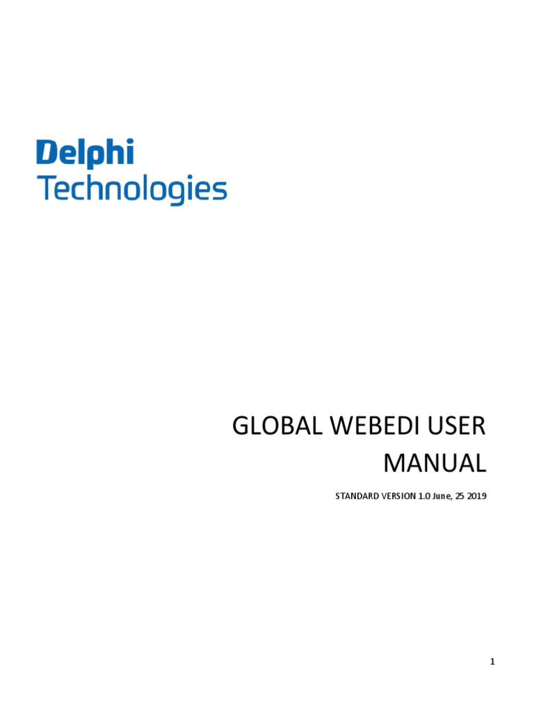 Global Web EDI User Manual | PDF | Internet Explorer | Electronic Data ...