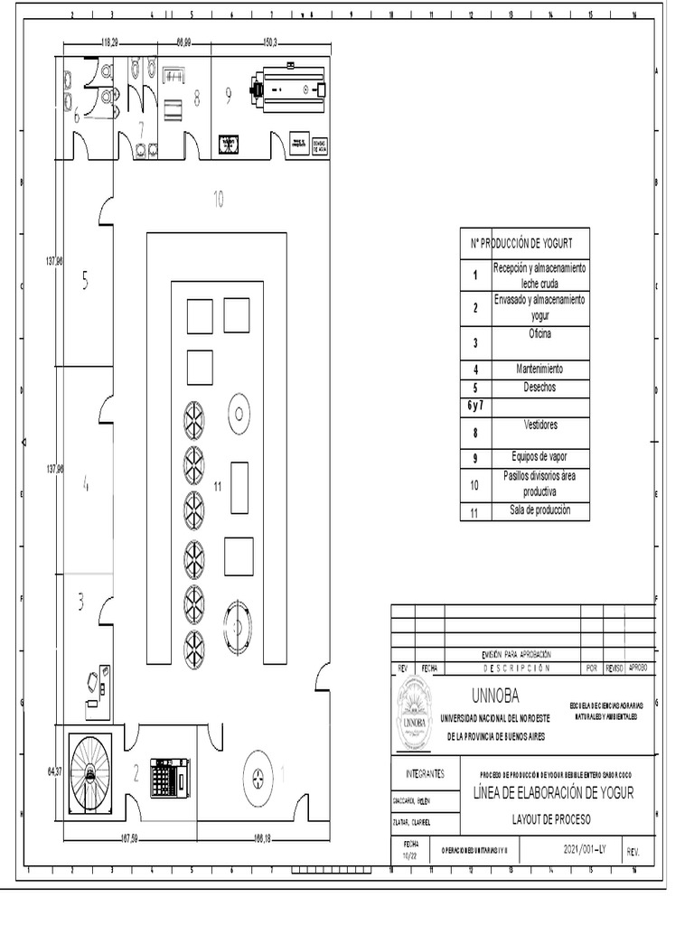 Layout definitivo yogur dwg | PDF | Yogur | Nutrición