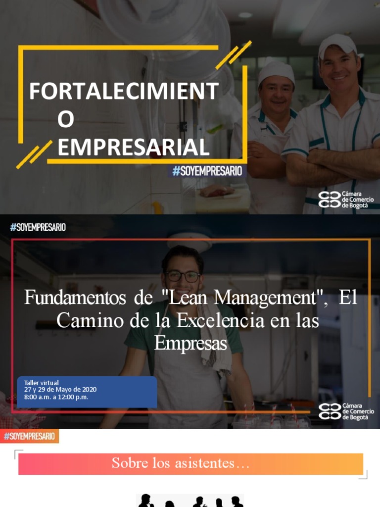Fundamentos Lean Management CCB 2020 | PDF | Lean Manufacturing | Calidad (comercial)