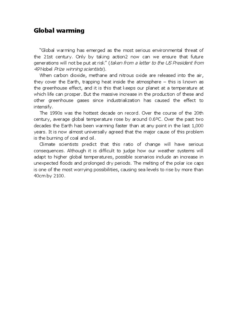 Global warming | PDF