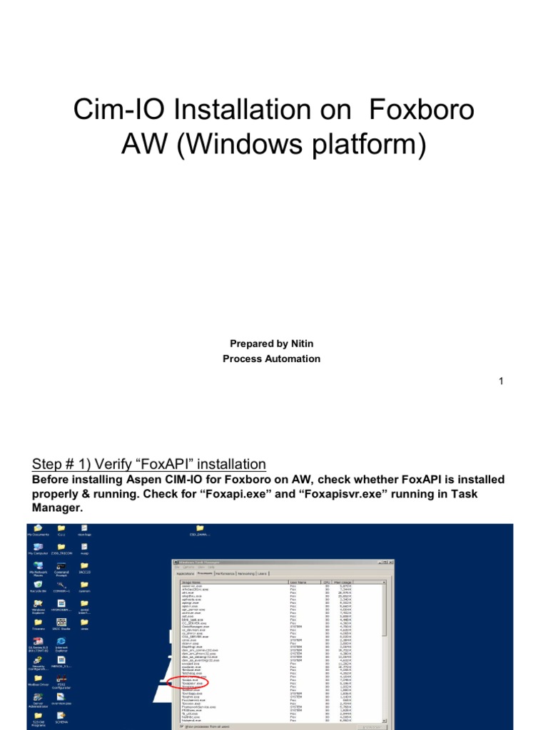 AspenTech CIM-IO Server For FOXApi | PDF | Computers | Technology ...
