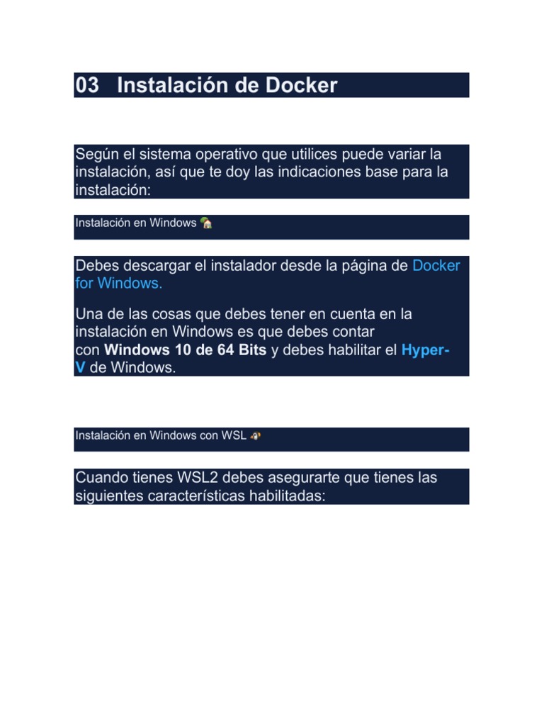 03 Instalación de Docker | PDF