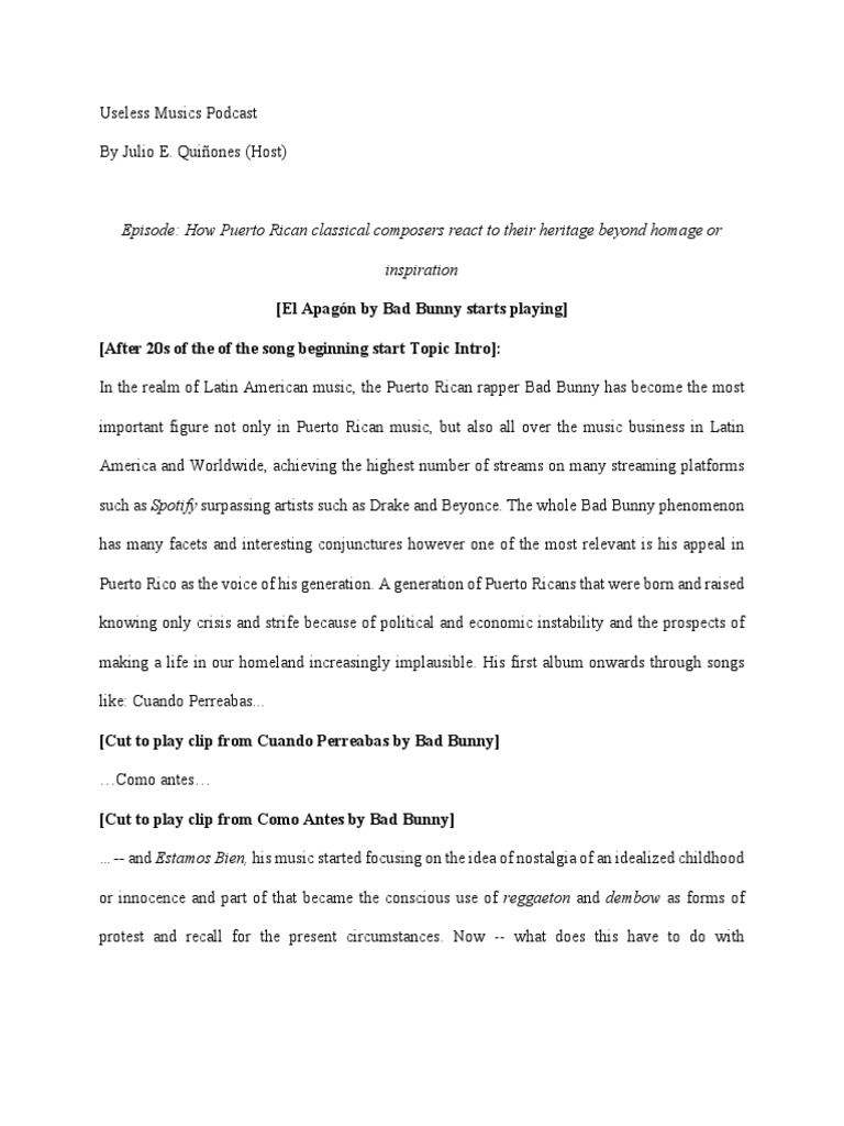 Blog Draft | PDF | Orchestras | Performing Arts