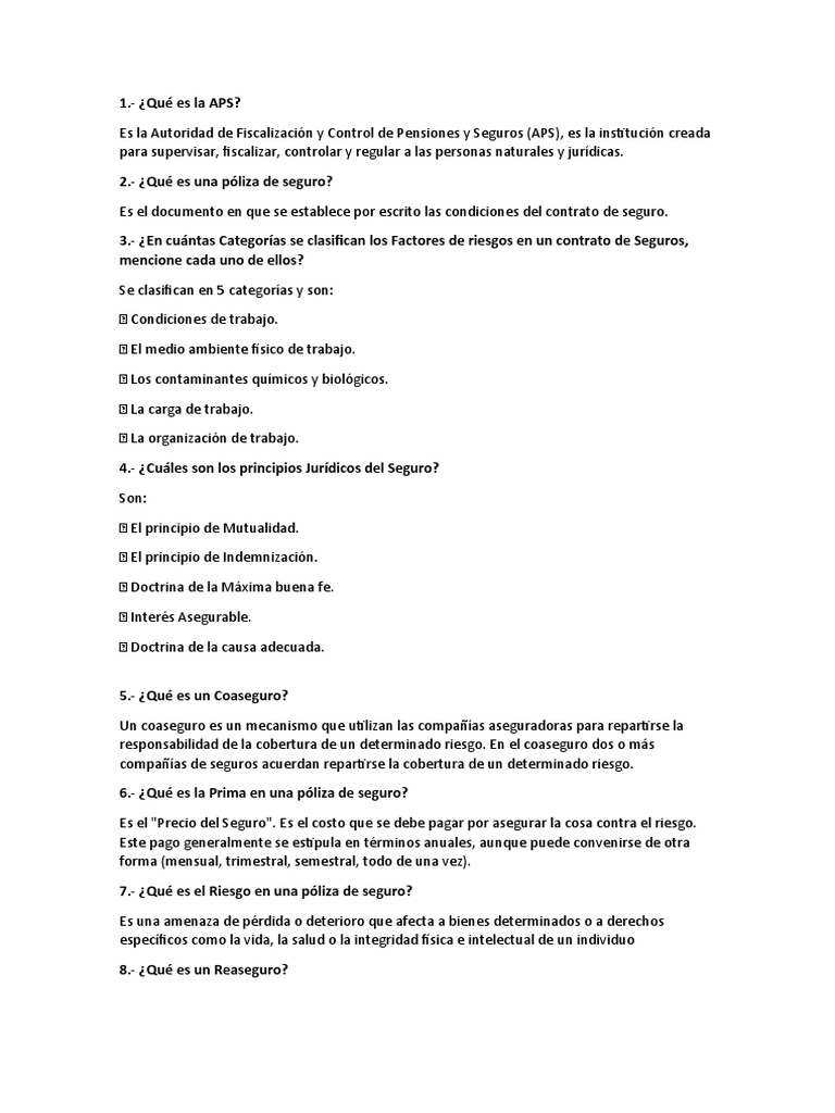Examen Final Conta Pdf Póliza De Seguros Seguro