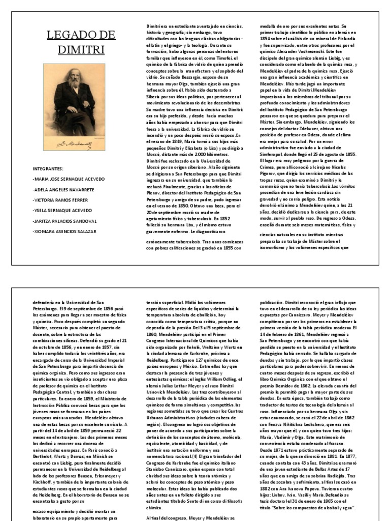 Mendele I Ev | PDF | Ciencias fisicas | Química