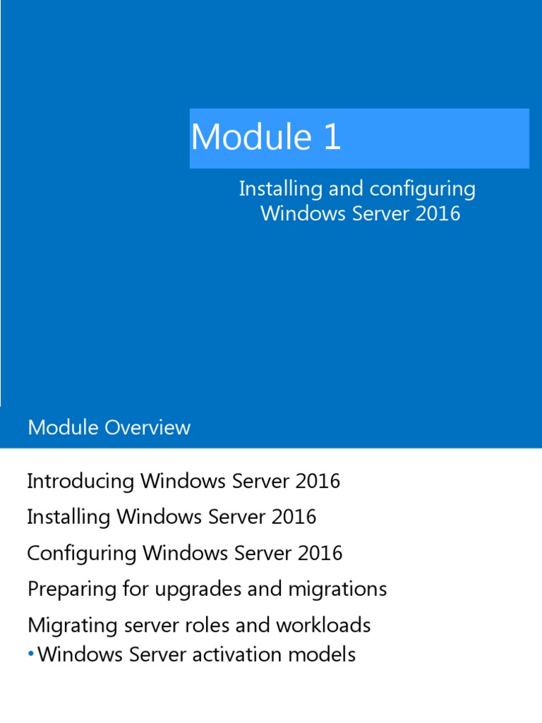Installing and Configuring Windows Server 2016 | PDF | Hyper V ...