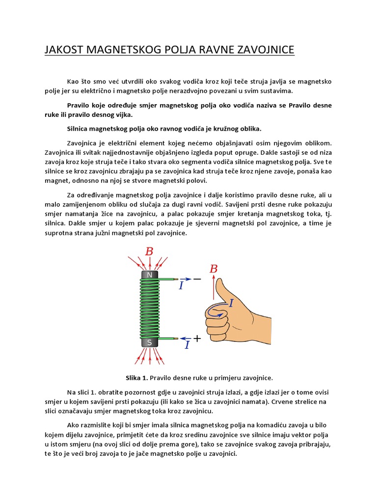 Magnetsko Polje Ravne I Prstenaste Zavojnice. | PDF