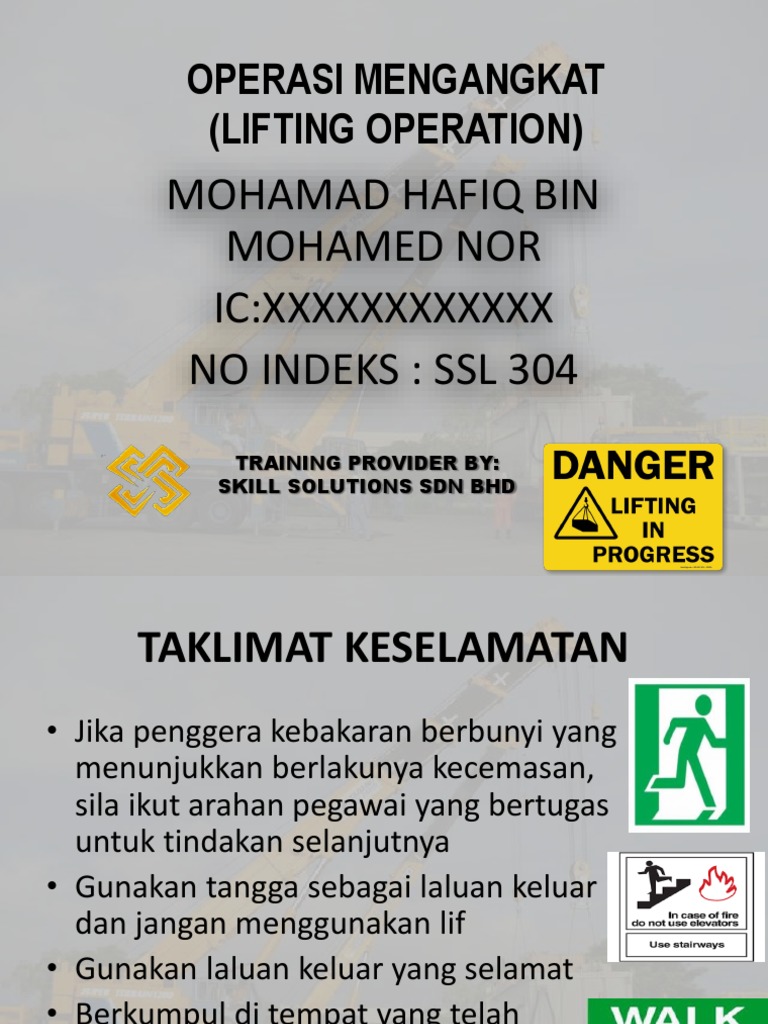 9 - Lifting Operations Safety | PDF