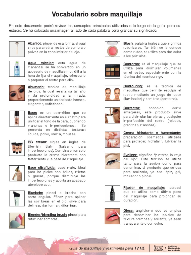 Vocabulario | PDF | Productos cosméticos | Ropa