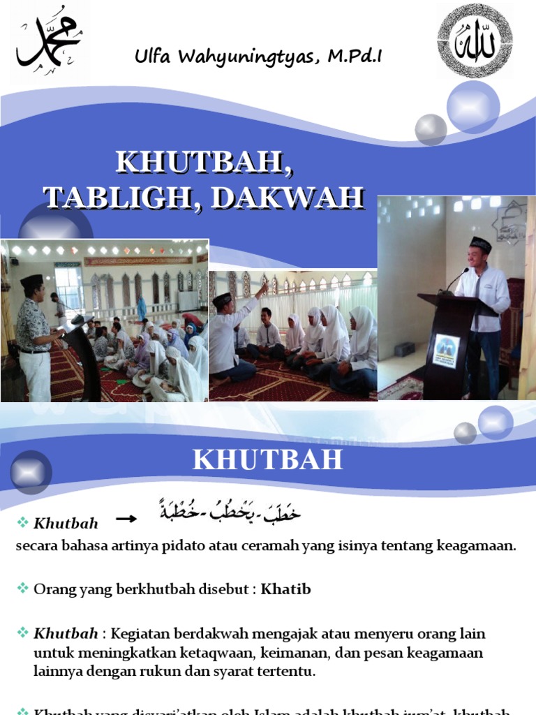 Panduan Khutbah, Tabligh, Dakwah | PDF | Pengembangan Diri | Agama & Spiritualitas