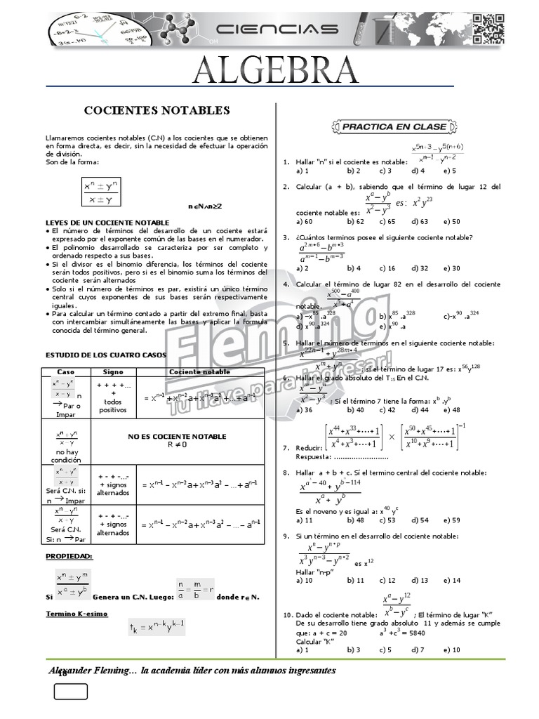 Álgebra-2 | PDF | Factorización | Aritmética