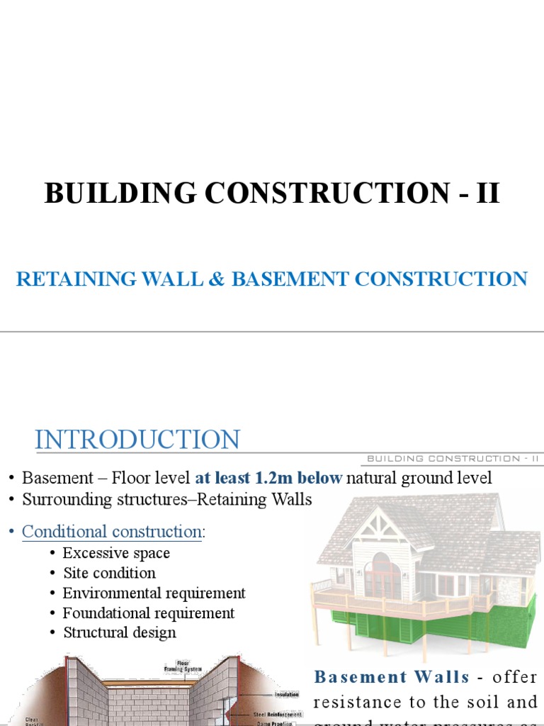 Basement Construction | PDF | Basement | Concrete