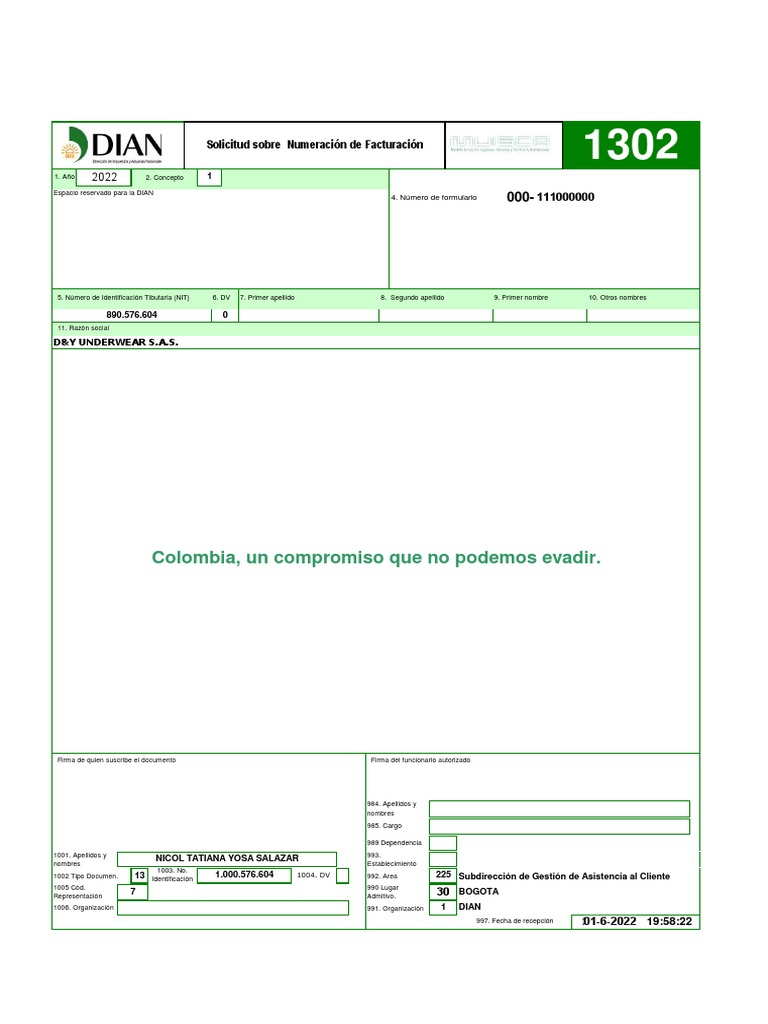 Formulario 1302 2022 | PDF