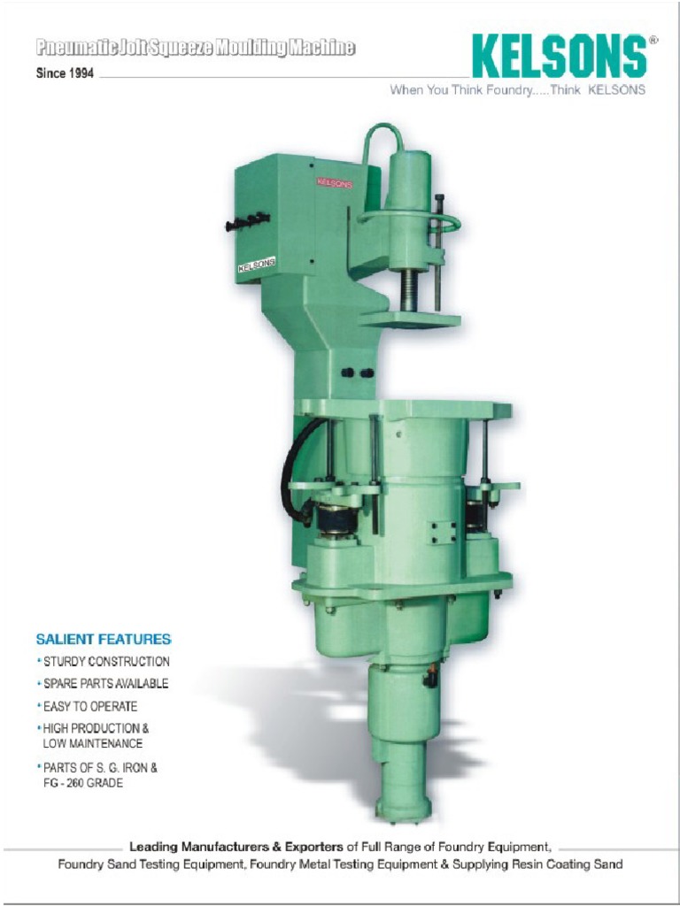Pneumatic Jolt Squeez Moulding Machine | PDF