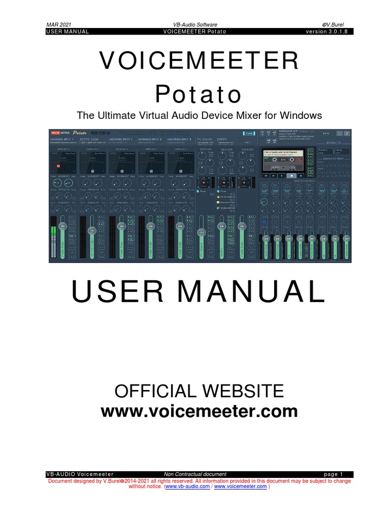 VoicemeeterPotato UserManual 2 | PDF | Software Development | System ...